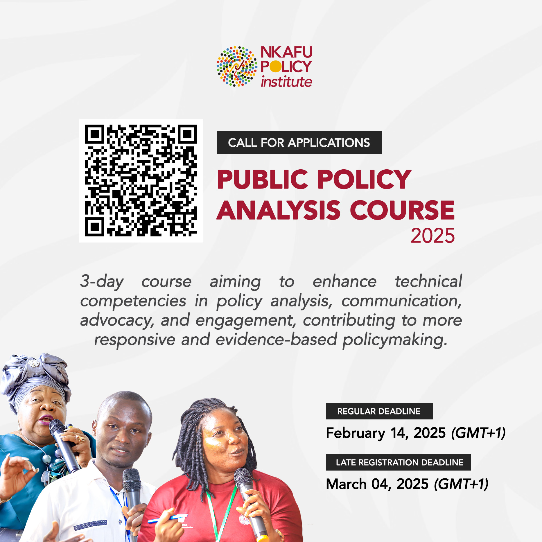CALL FOR APPLICATIONS 2025 PUBLIC POLICY ANALYSIS COURSE Nkafu